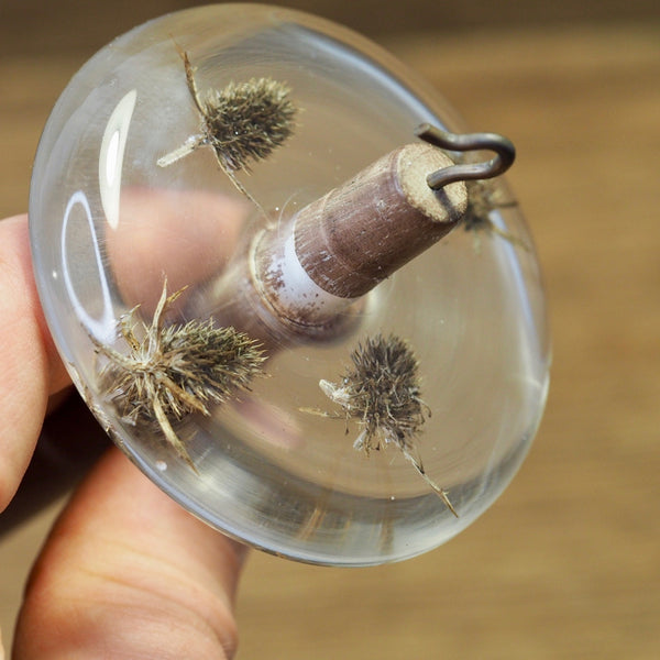 Botanical Top Whorl Resin Drop Spindle - Tiny Teasels | Wildcraft